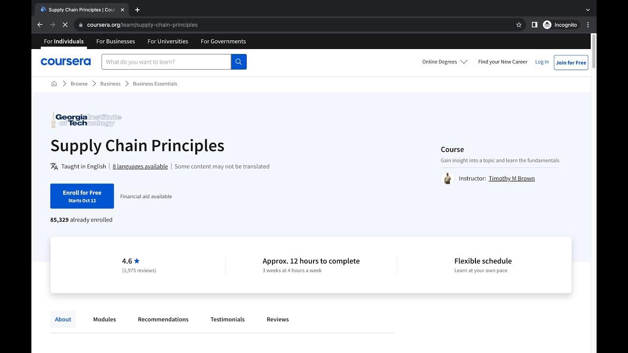 Supply Chain Principles Coursera Quiz Answers Networking Funda Youtube