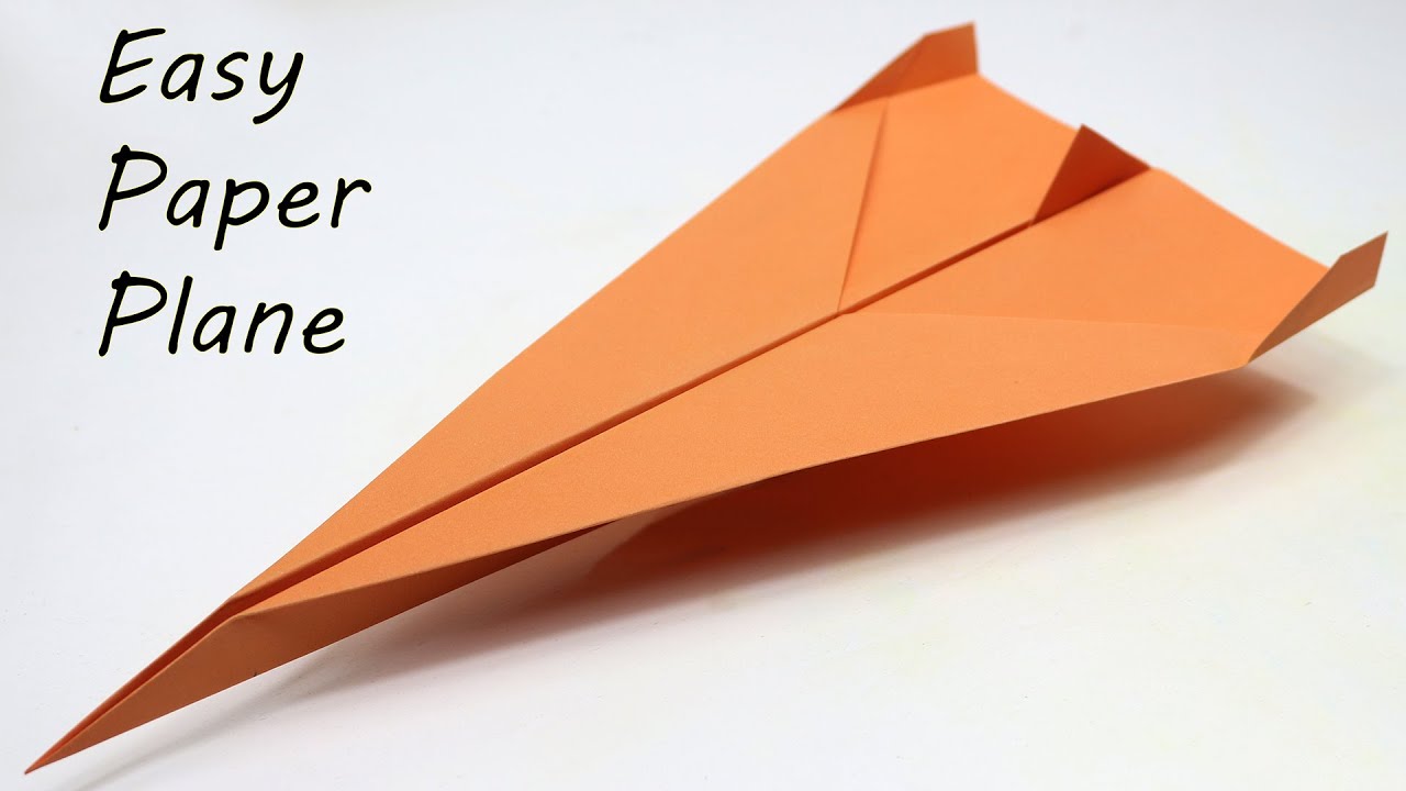 How to Make EASY Paper Airplane - Paper Planes that FLY FAR - YouTube