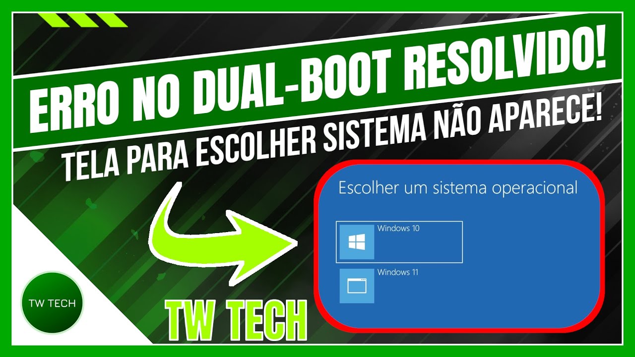 Como voltar a exibir tela de seleção do DUAL-BOOT quando ligar o PC ...