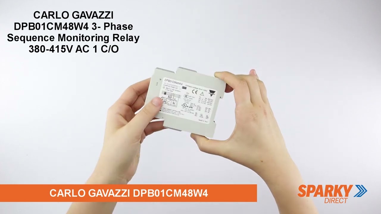 CARLO GAVAZZI DPB01CM48W4 | 3- Phase Sequence Monitoring Relay 380-415V ...