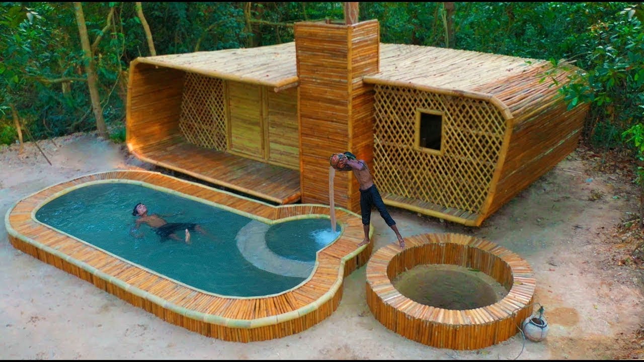 Life in jungle : build a five star underground house with pool ...