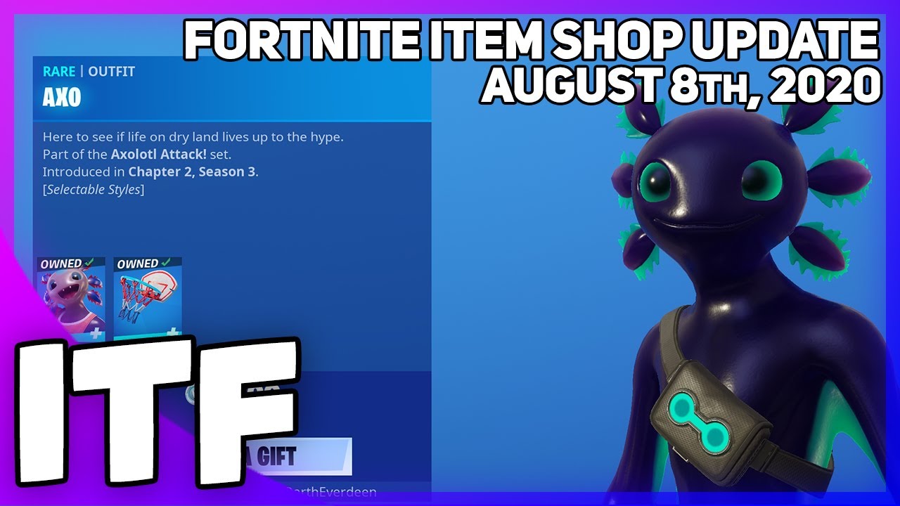 Fortnite Item Shop *NEW* AXO AND BRYNE SKINS! [August 8th, 2020 ...