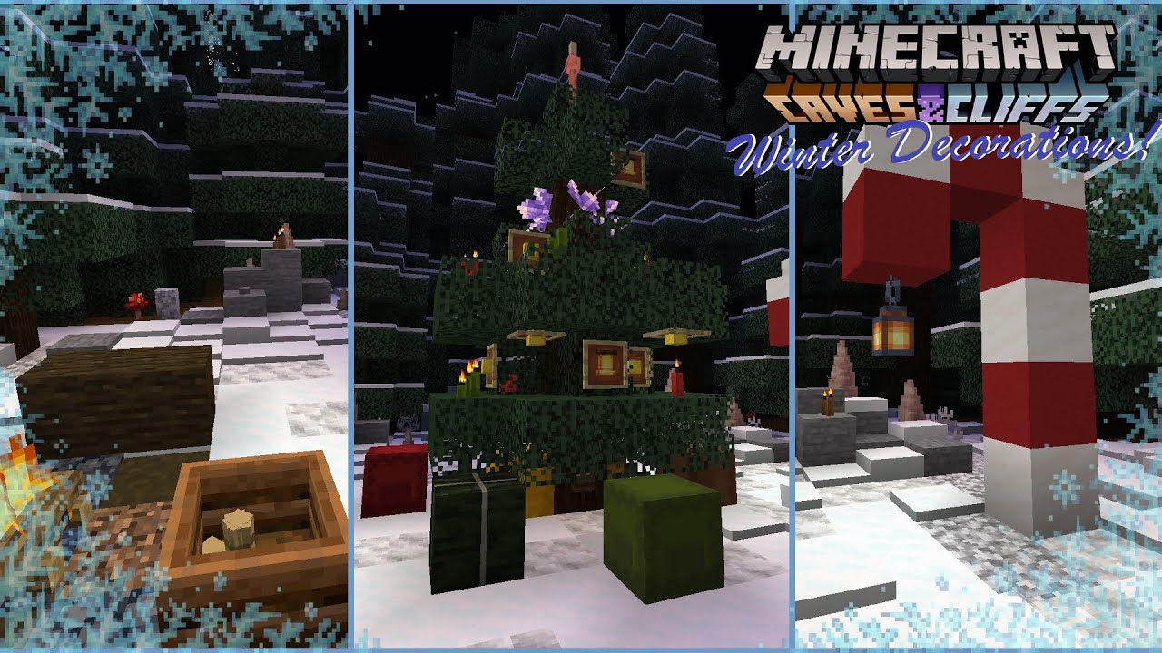Minecraft - Christmas Decoration Ideas! - YouTube