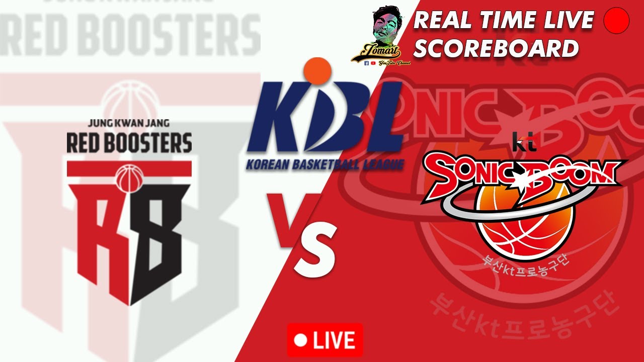 LIVE🔴ANYANG KGC VS BUSAN KTF SONIC BOOM KOREAN BASKETBALL LEAGUE | KBL ...