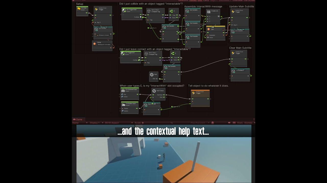Progress On A Customizable E To Activate System Visual Scripting Unity3d Youtube