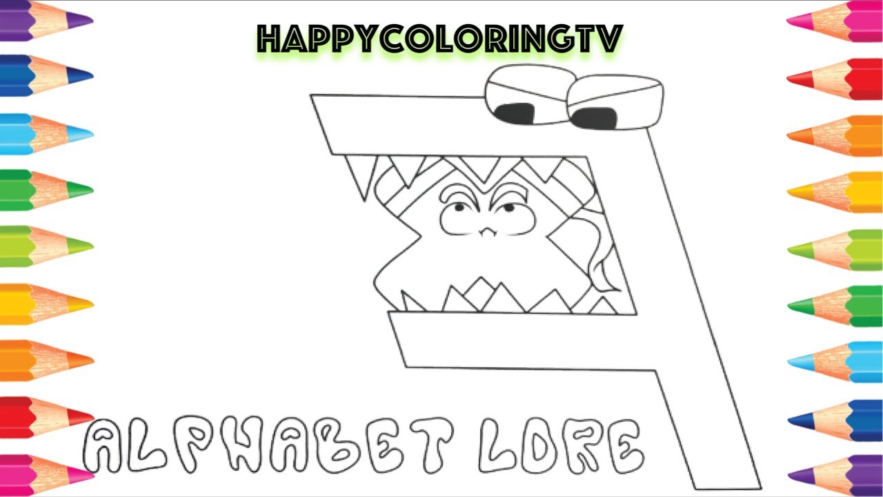 The Forbidden Feast: Alphabet Lore Letter F Devours X / Coloring ...