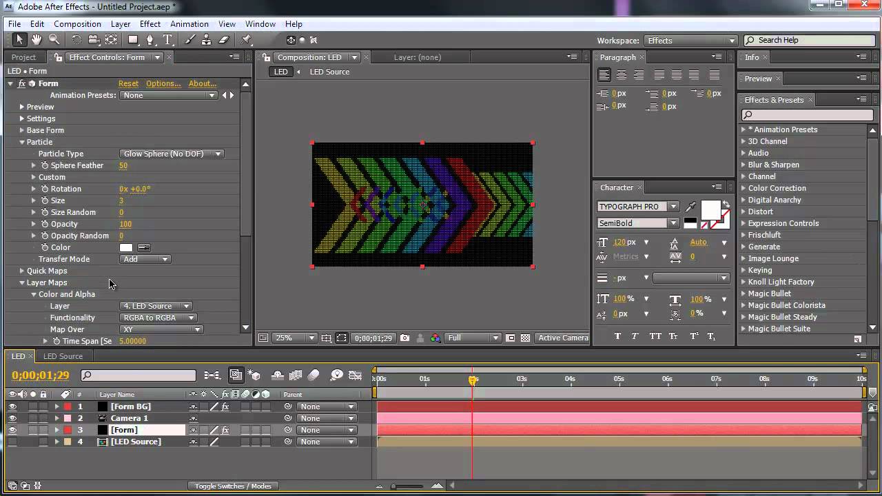 LED Hintergrund after effects Tutorial German HD - YouTube