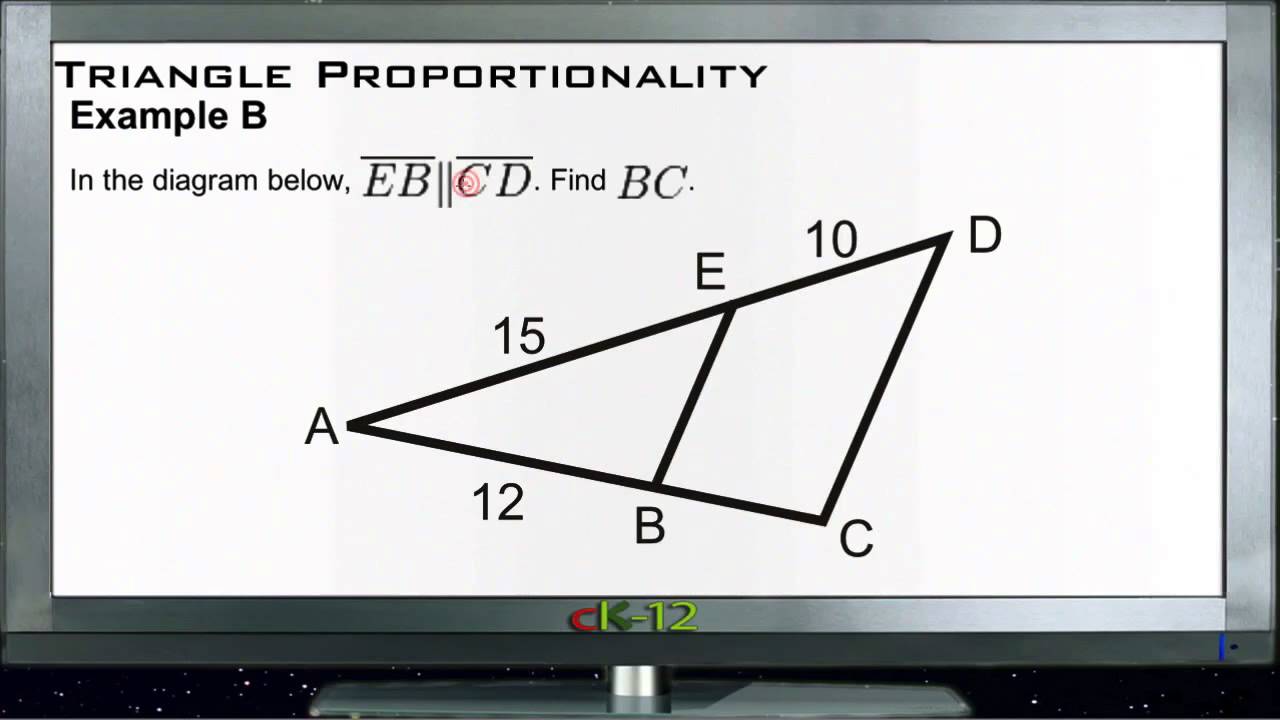 Triangle Proportionality: Examples (Basic Geometry Concepts) - YouTube