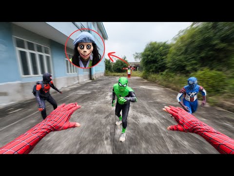 Team Spider-Man Meets CLEANER Serbian Dancing at a Haunted Building ( Horror Action POV )