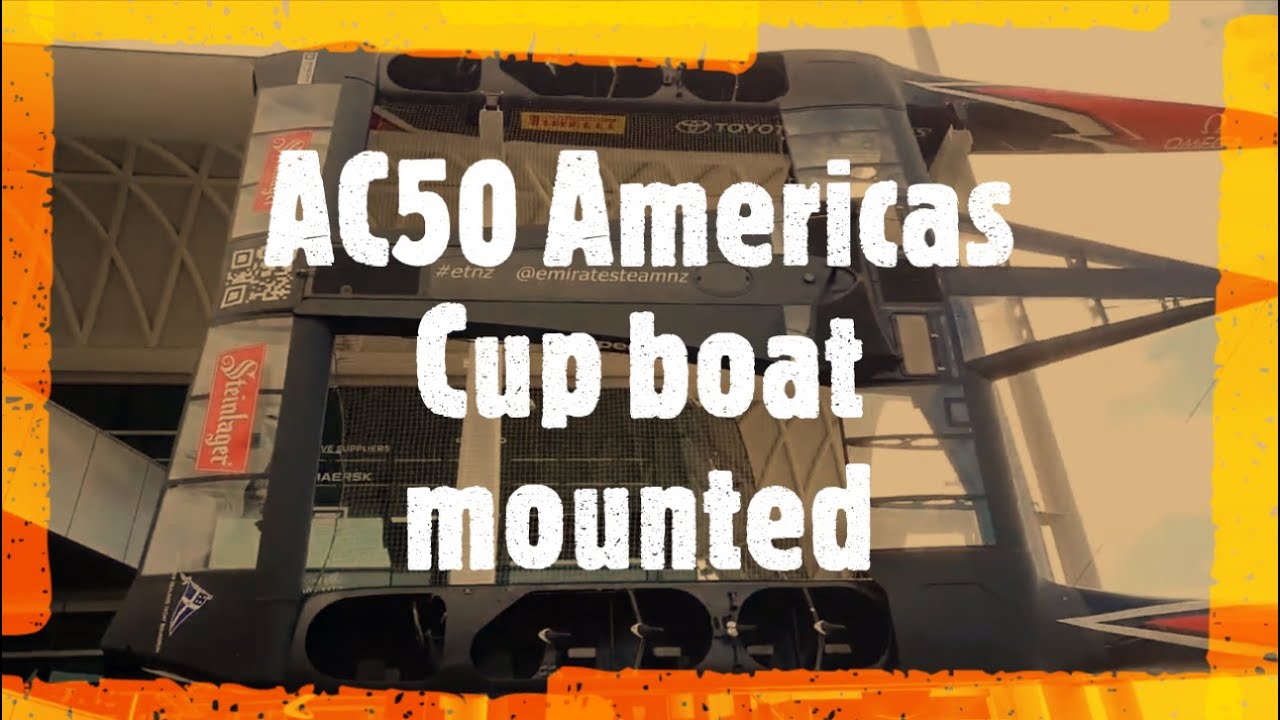 America's Cup winning Team New Zealand AC50 mounted! #AmericasCup #AC36 ...