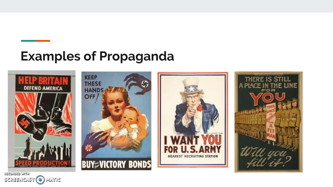 Class Lesson on Propaganda - YouTube