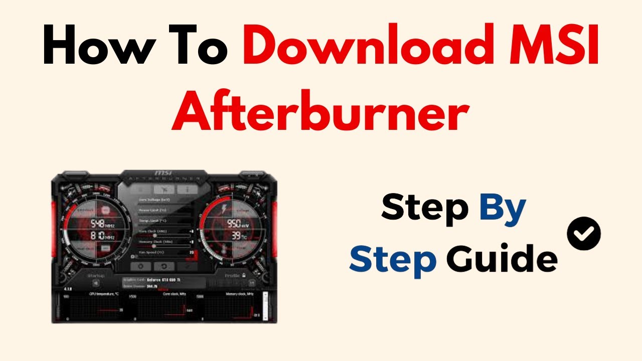 Afterburner Msi Download TUTORIAL: Msi AfterBurner How To In 2024.....