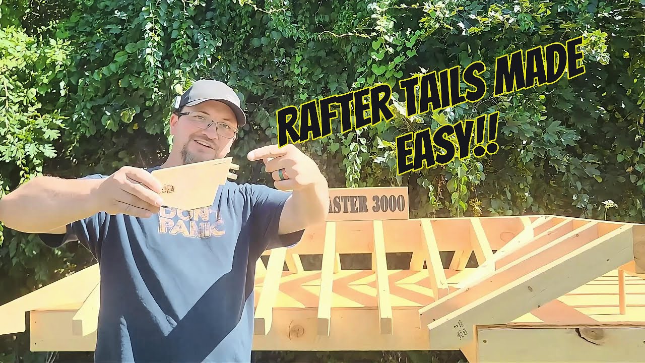 Calculating Rafter Tails Made Easy!! #diy #tutorial #protips #rafter # ...