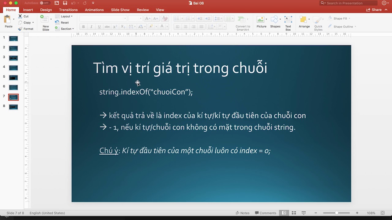 Bai giang 8 Xu li chuoi String - YouTube