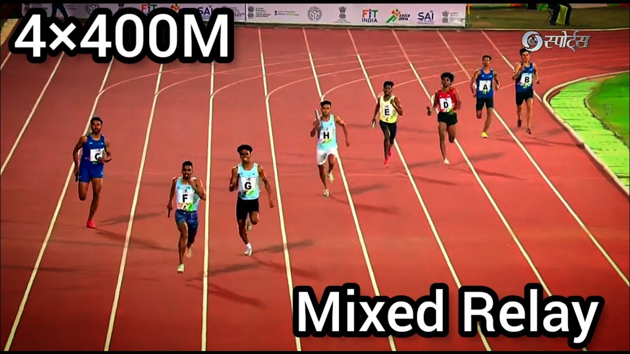 4×400M Mixed Relay || Khelo India university games || #kheloindia # ...