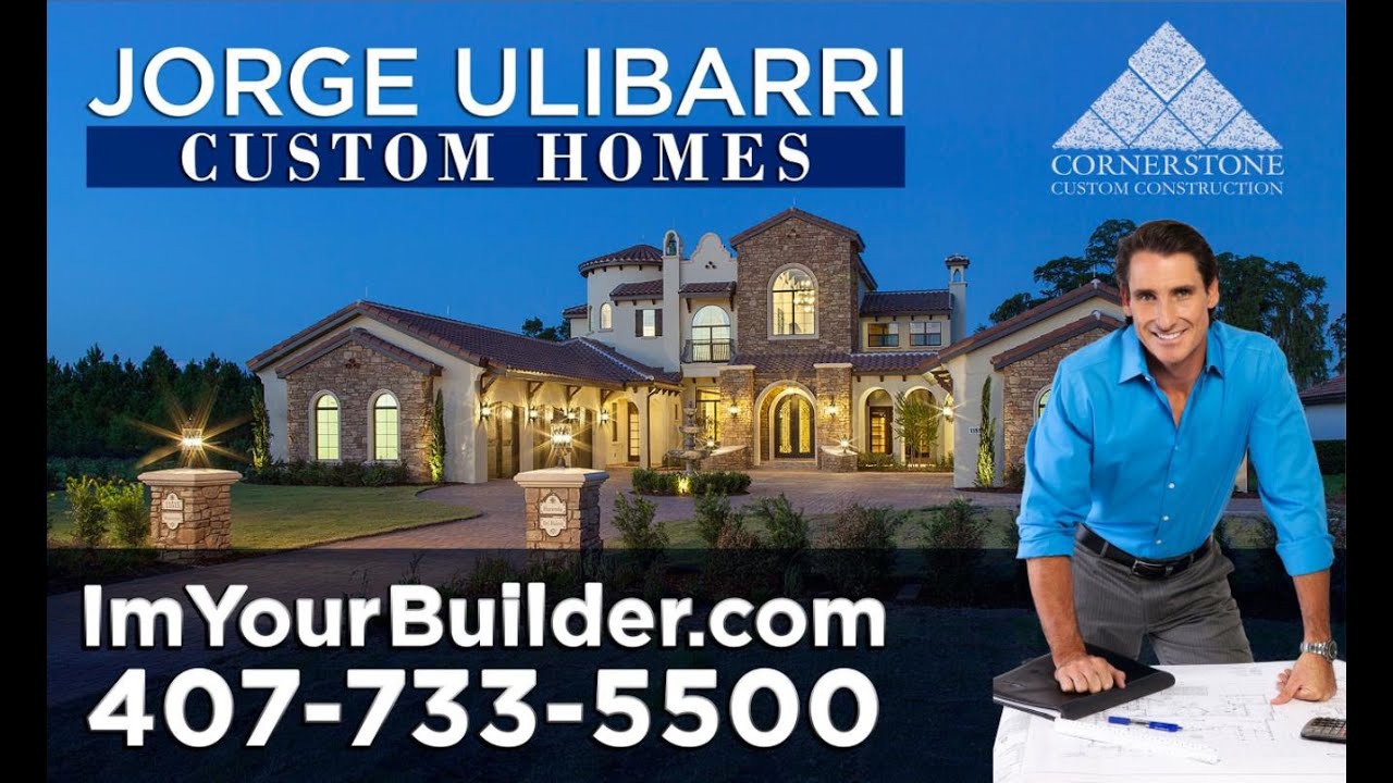 Custom Homes BY JORGE ULLIBARRI Orlando Florida Beautiful Luxury Cornerstone Custom Construction ...