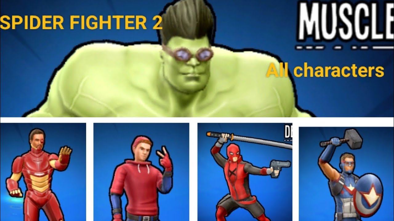 SPIDER FIGHTER 2 PART 1 ALL CHARACTERS - YouTube