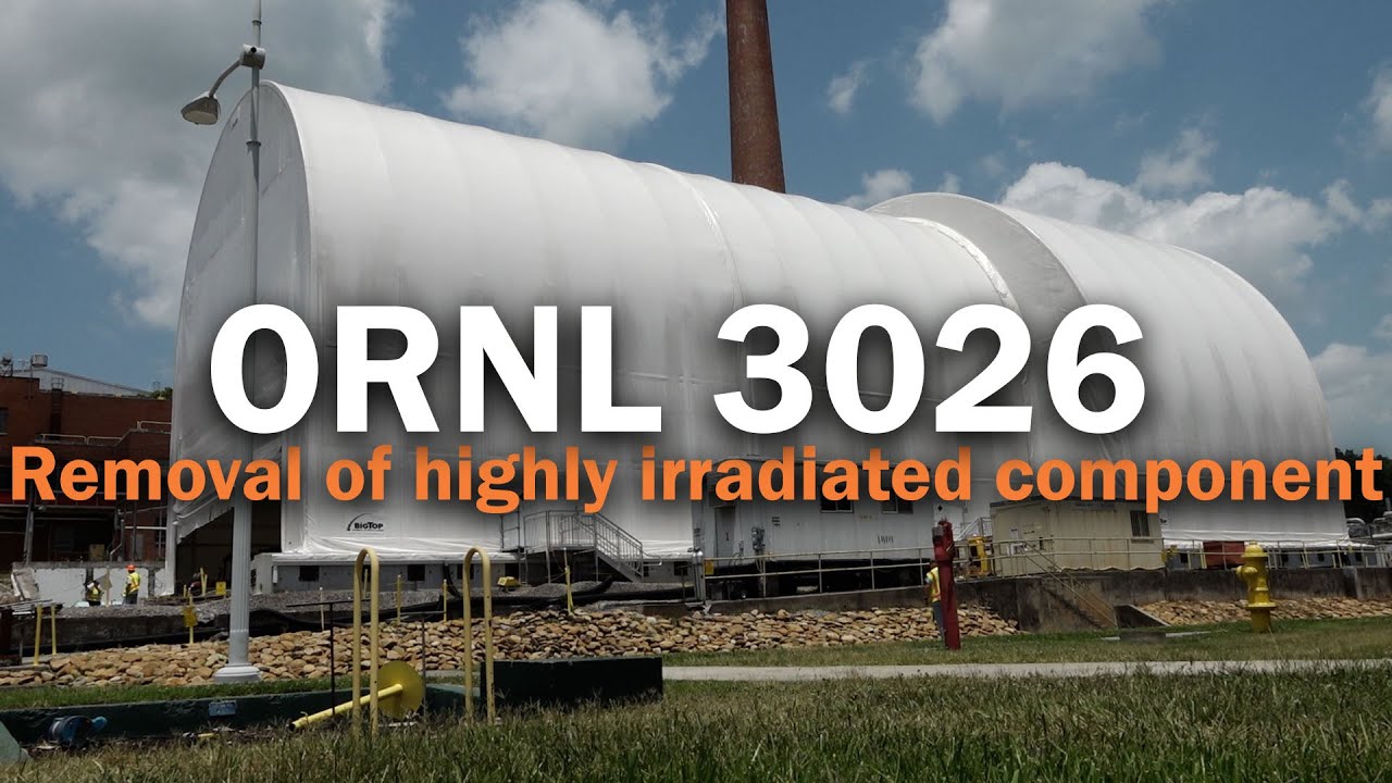 Highly irradiated component removed from ORNL 3026 hot cell - YouTube