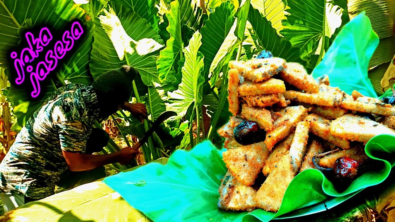 Giant Taro Recipe | Giant Taro Root Roast | Spicy Arbi Roast | Taro ...