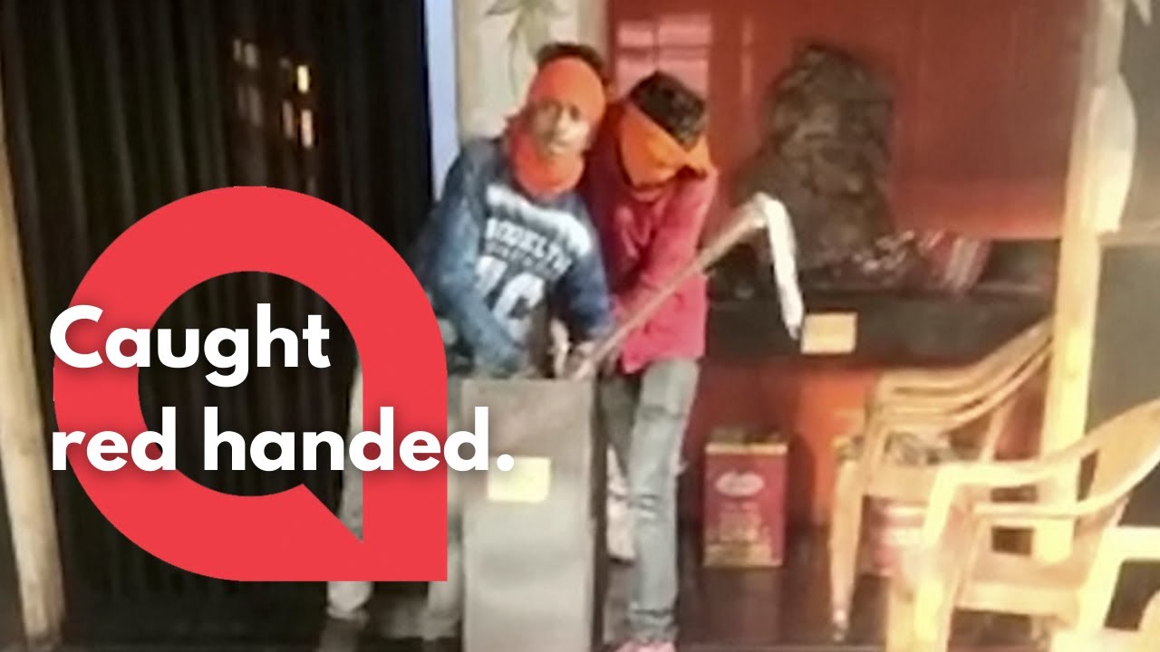 Two Robbers Get Caught Stealing After Their Hands Got Stuck Inside The Donation Box Swns Youtube