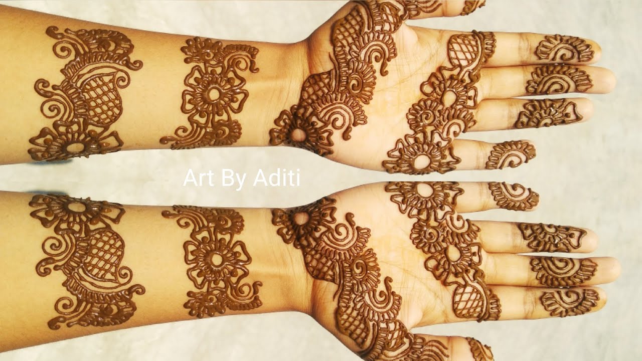 Bangle mehndi designs ||Full hand bangle mehndi designs ||How to learn ...