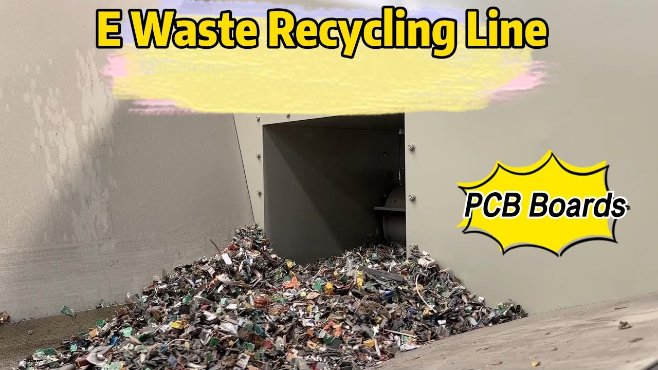 E Waste PCB Boards Recycling Machine - YouTube