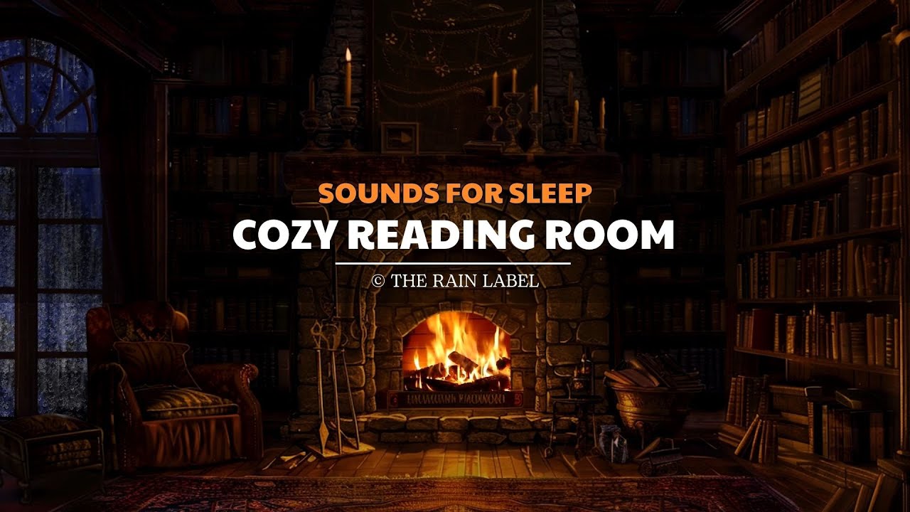 Cozy Cabin Ambience - Rain and Fireplace Sounds at Night 3 Hours for ...
