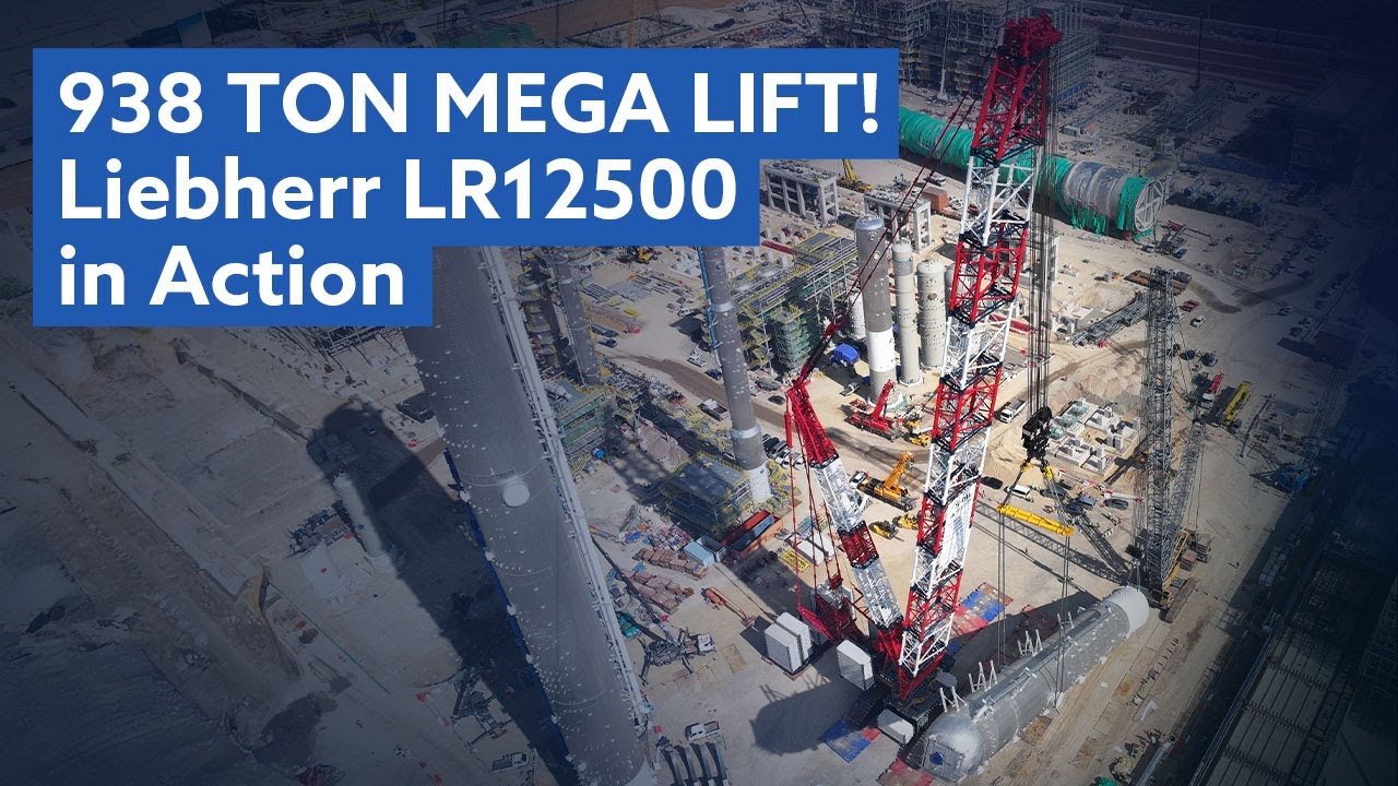 Liebherr LR12500 Crawler Crane Lifts 938tons | DENZAI - YouTube