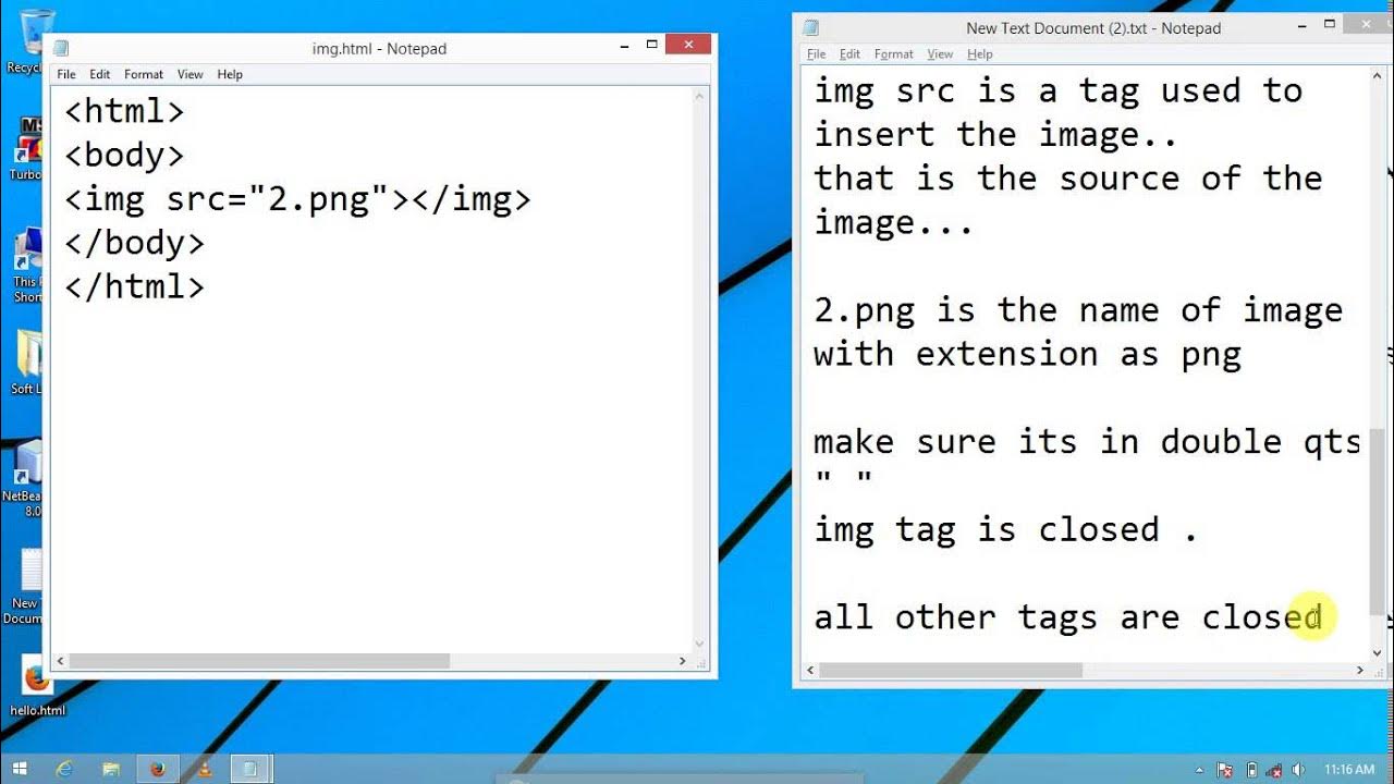 learning html for beginners-PART 5 how to insert images in html ,set width and height - YouTube