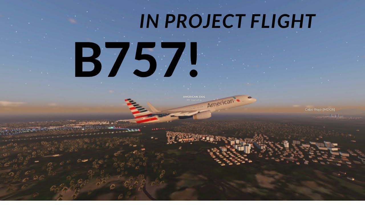 B757 Flight from Punta Cana to Cibao in project flight (Roblox) - YouTube