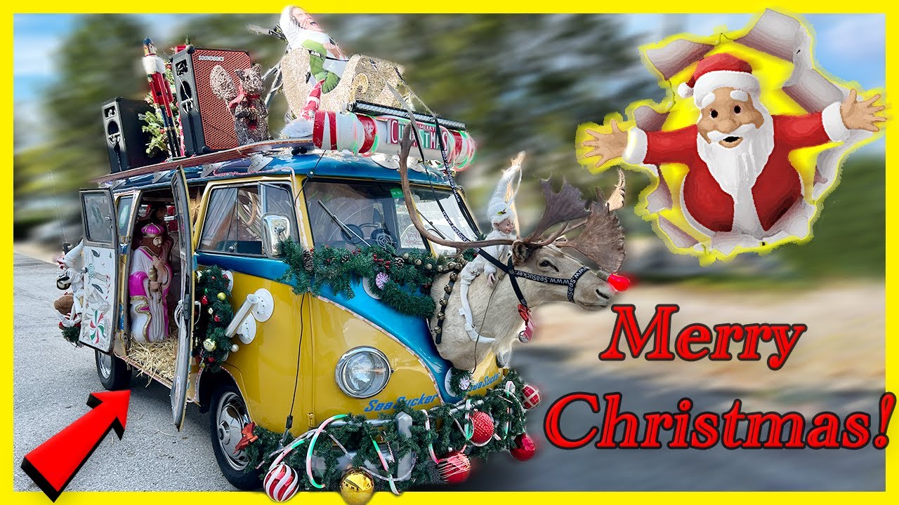 🚐 🎄 Vintage 66 VW Van Says MERRY CHRISTMAS At SeaSucker! - YouTube