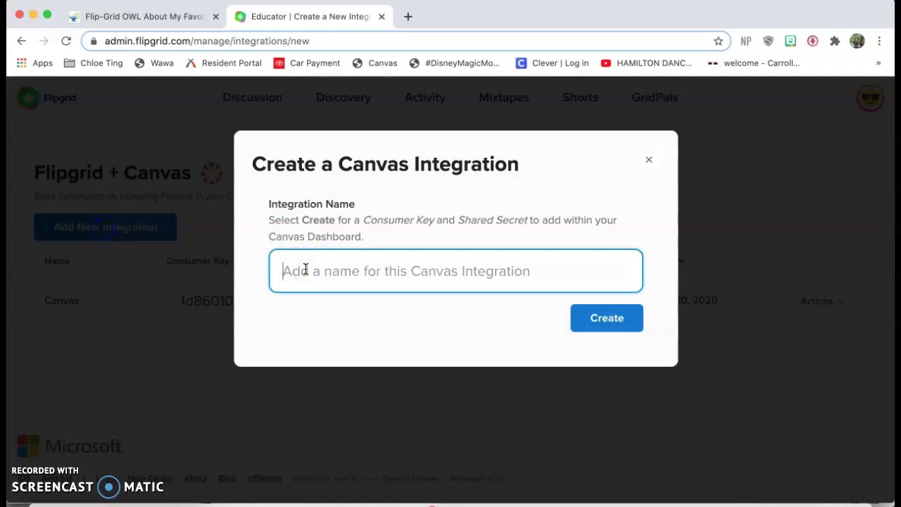 How to Integrate FlipGrid onto Canvas Course & Assignments - YouTube