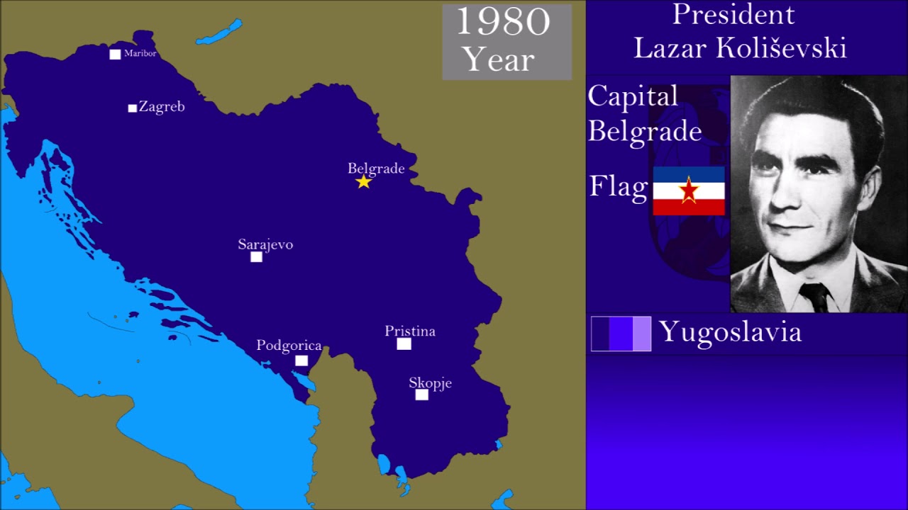 The history of Yugoslavia : every year - YouTube