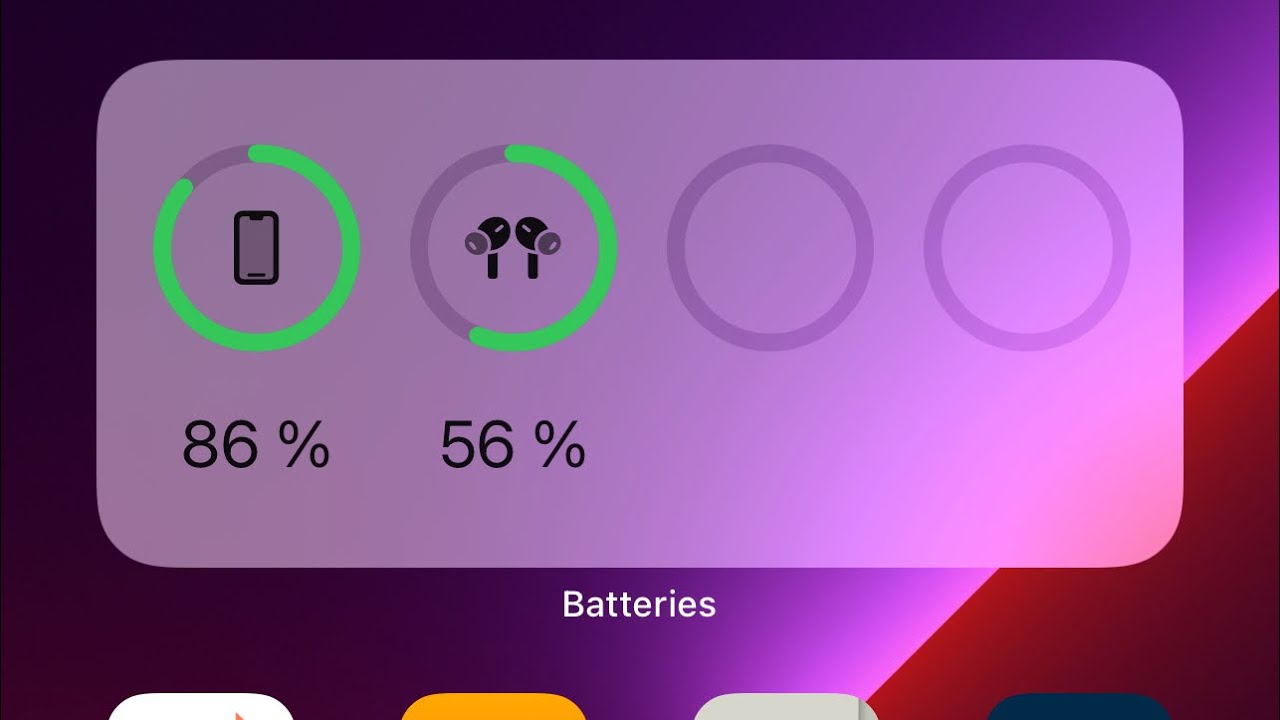 How to add battery percentage widget IPHONE - YouTube