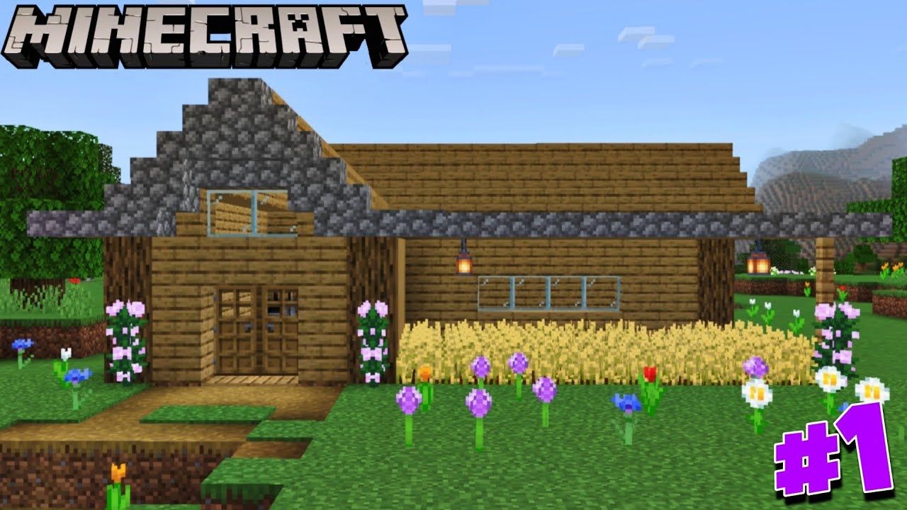 THE PERFECT START IN MINECRAFT PE SURVIVAL | PART-1 - YouTube