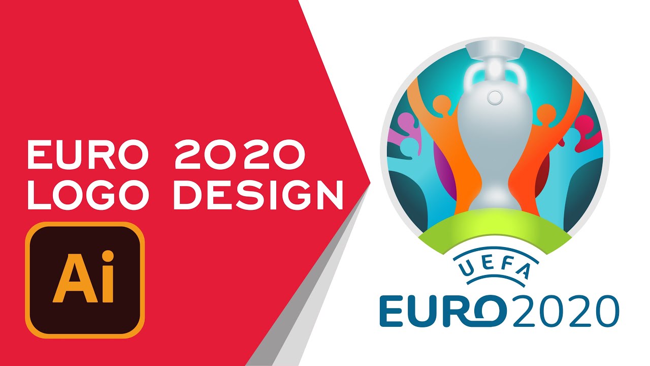 EURO 2020 | Logo Design — Adobe Illustrator - YouTube