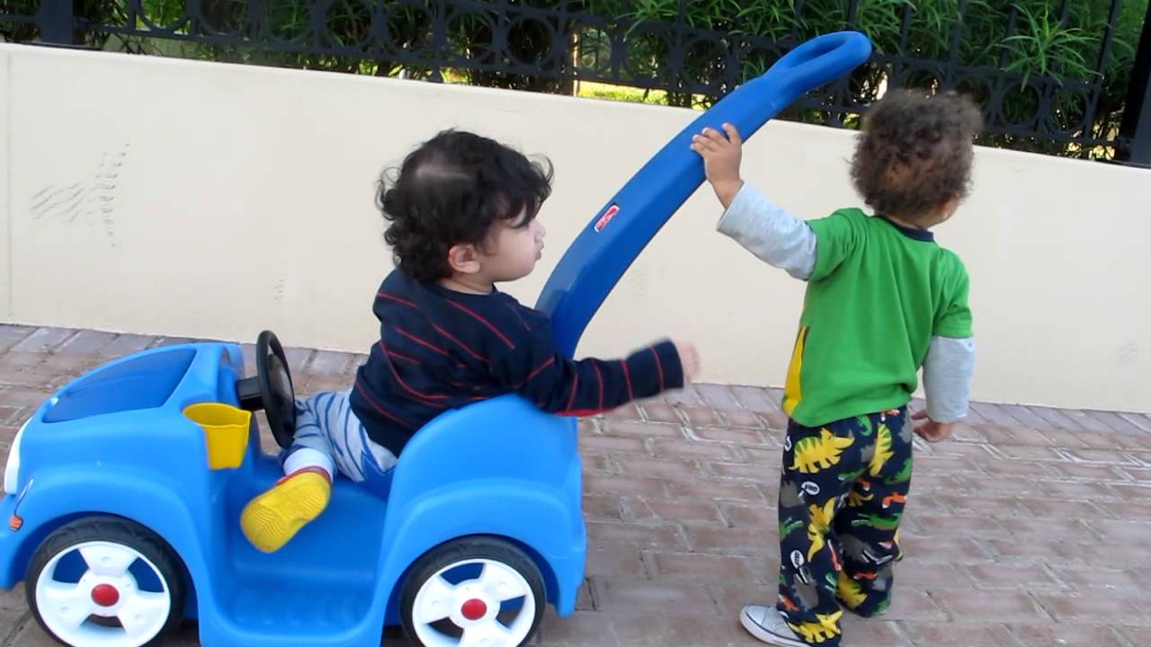 Taking his little buddy for a ride - YouTube
