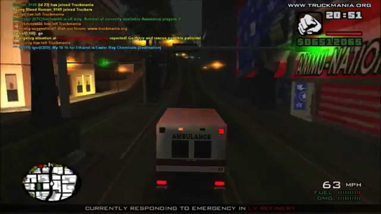 SAMP Truckmania Ambulance Missions (1) - YouTube