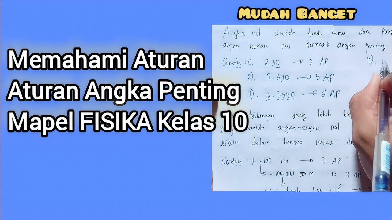 MUDAH BANGET😄😄 | Memahami Aturan Aturan Angka Penting Mapel FISIKA ...