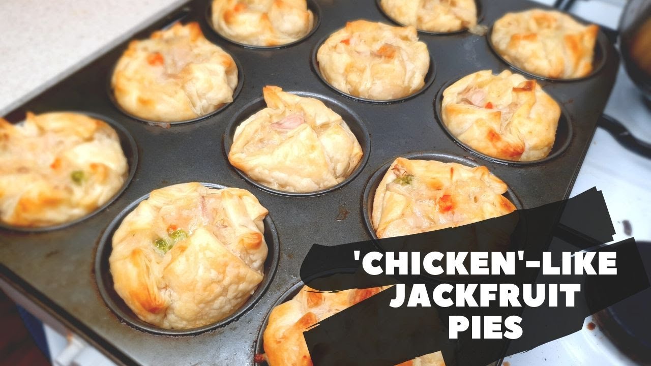 'CHICKEN-LIKE' JACKFRUIT PIES | Delicious Vegan Recipes - YouTube