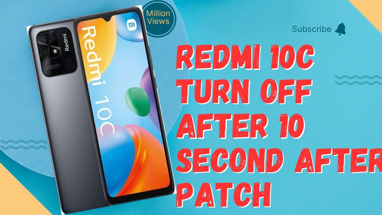 Redmi 10c turn Off After 10 seconds phone lights Off/ Phone gone Off ...