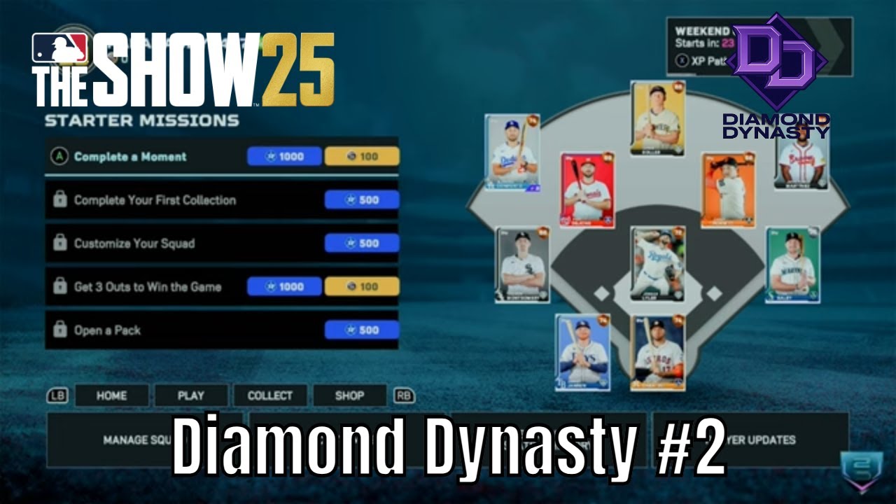 THE DIAMOND DYNASTY BEGINS | MLB THE SHOW 25 DIAMOND DYNASTY #1 - YouTube
