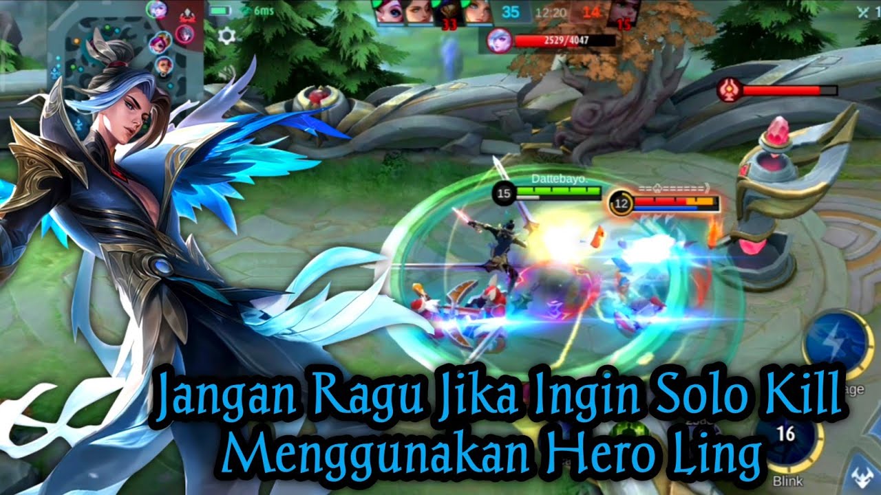 Pakai Hero Ling Solo Kill - Gameplay Hero Ling - Mobile Legends Bang Bang - YouTube