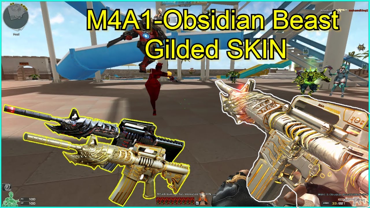 CF WEST: M4A1-Obsidian Beast [Gilded Skin] - YouTube