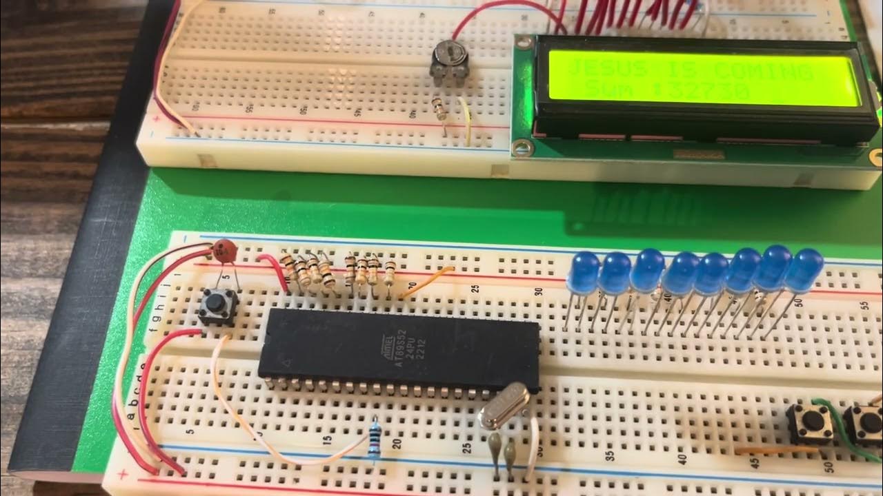 8051 LCD display Interfacing - YouTube