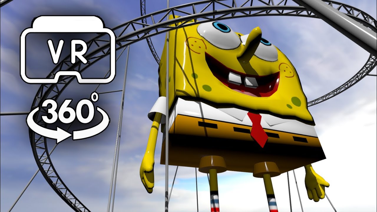 VR 360 VIDEO Spongebob Squarepants Roller Coaster 4K VIDEO 스폰지밥 - YouTube