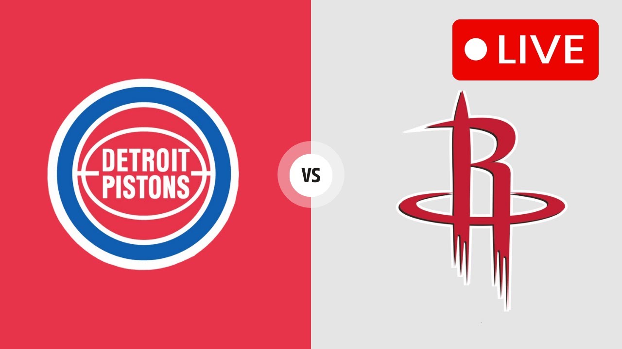 LIVE 🔴 Detroit Pistons vs Houston Rockets Little Caesars Arena - NBA ...