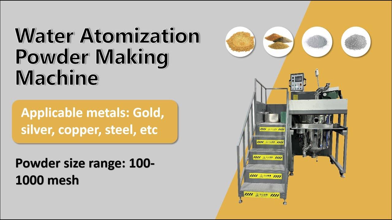 How to Make Small Quantity FIne Steel Alloy Powder- Water Atomizer ...