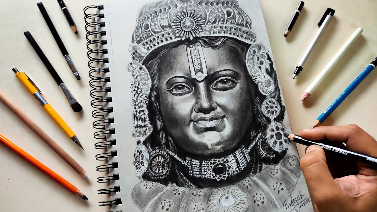 Shri Ram Lala Drawing II Ram Navmi Drawing II Pencil Drawing II ...