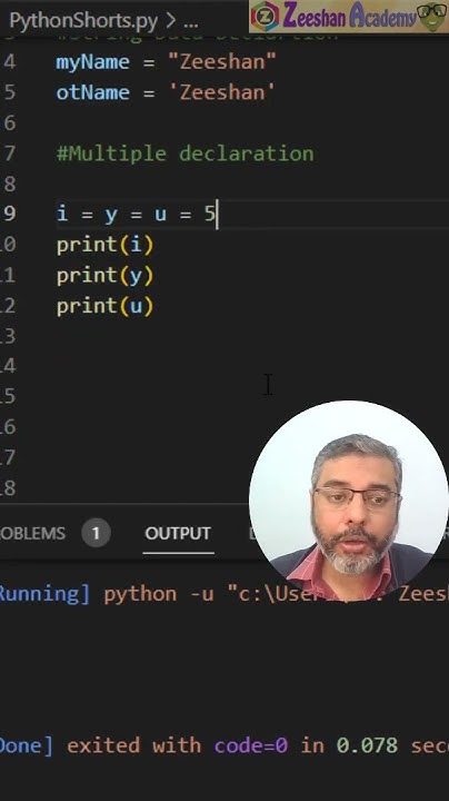 Python Short 9 Variable Declaration In Python Pythonprogramming Pythontutorial Pythonshorts